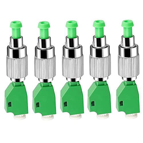 Duogalia 5 Pack FC/APC Male to LC/APC Female Single Mode 9/125um Hybrid ...