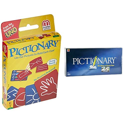 Mattel Pictionary Card Game & Mattel Pictionary - The Game of Quick ...