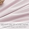 Amazon.com: Pale Pink Preppy Linen Pinch Pleated Curtains 108 Inches ...