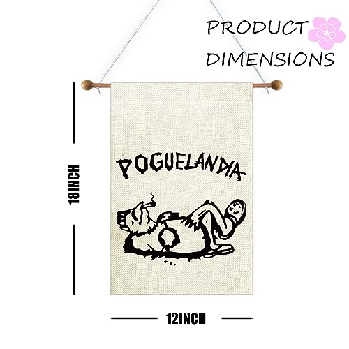 Snapklik.com : Poguelandia Funny Flags For Room, 12x18 Inch Meme Flags ...