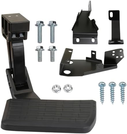 Amazon.com: FEXON Rear Bed Step Retractable Bumper Step Compatible with ...