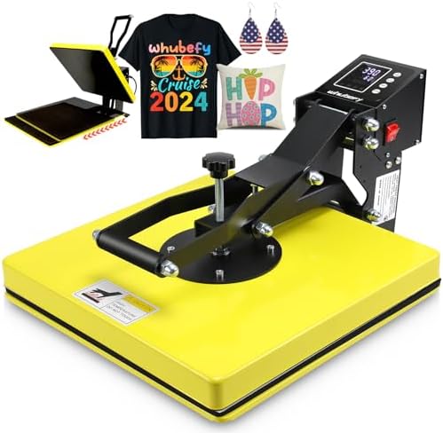 Amazon.com: Whubefy Heat Press 15x15 Slide Out, 3 Pre-Set Modes Easy ...