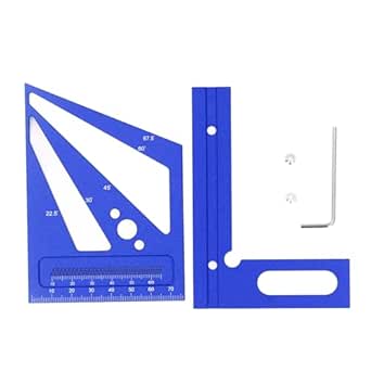 3D Multi Angle Measuring Ruler, High Precision Woodworking Square ...