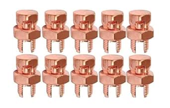 BEST CONNECTIONS 10 Pcs High Strength Copper Split Bolt Connectors 4 ...