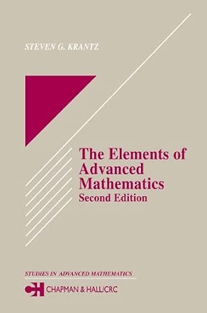 Amazon | The Elements of Advanced Mathematics, Second Edition ...