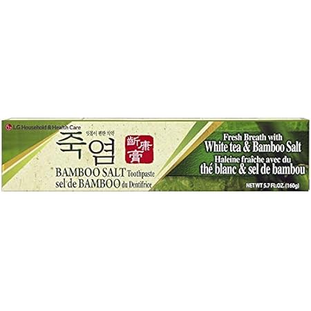Amazon.com : [LG] White Tea & Bamboo Salt Toothpaste 5.7oz (Pack of 6 ...