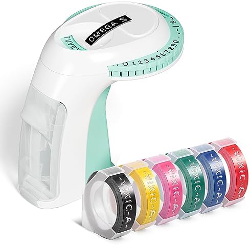 Vixic Omega-S Embossing Label Maker with Tape, 3D Vintage Embosser ...