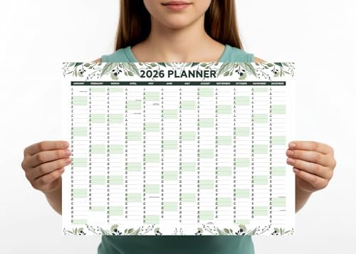 A3 Wall Planner Uk 2026 Wall Calendar 2026 Yearly Academic Poster 2026 ...