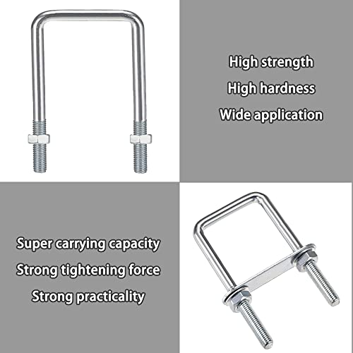 U-Bolts M10 U-Bolt U-Bolt Square M10 U Screws Stainless Steel with Nut ...