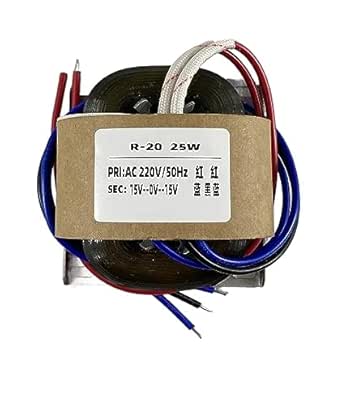 Amazon.com: 1Pc 25W 25VA R-20 R-Type Dry-Type Power Transformer Input ...