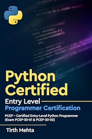 Amazon | Python Certified Entry Level Programmer Certification: Pcep – Certified Entry-Level ...
