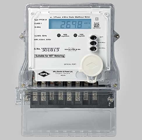 HPL 3 Phase Bidirectional Meter for Solar Application-5 Year M/F ...