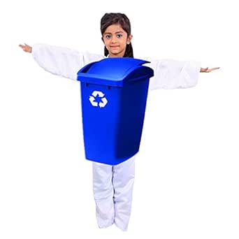 Fancy Steps Social Message Hygiene Dustbin Trash Bin Fancy Dress ...