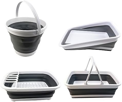 Amazon.com - SAMMART Combo Collapsible Washing up Set, Bucket, Dish ...