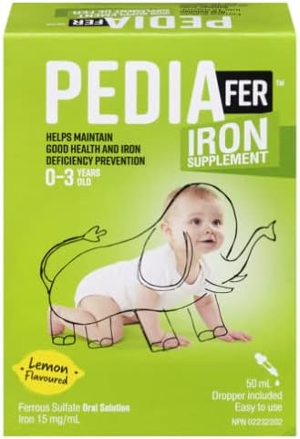 Pedia Fer Iron Supplement 15mg/ ml : Amazon.ca: Health & Personal Care