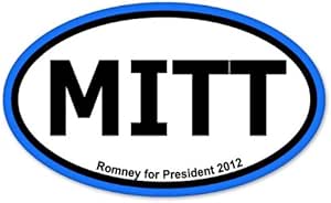 Amazon.com - Mitt Romney 2012 for President car bumper sticker 5" x 3"