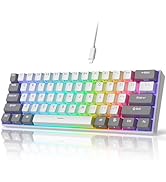 Amazon.com: iLovBee B87 Mechanical Keyboard Wired, 75% Percent Gasket ...