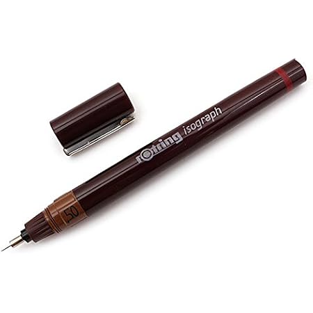 Rotring 0.5mm Isograph Technical Drawing Ink Pen, Chrome Plated Tip ...
