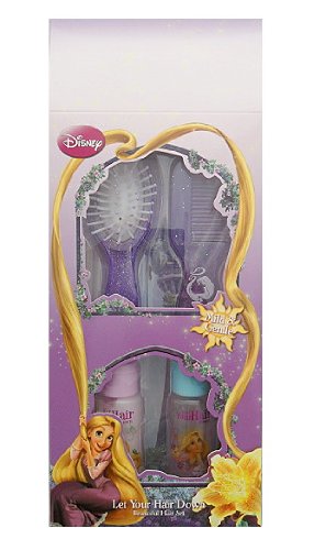 Amazon.com: Disney Rapunzel Gift Set 30ml Shampoo + Hair Brush + Comb ...