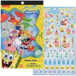Amazon.com : Sponge Bob 4 Sheet Sticker Pad, 200+ Stickers : Toys & Games