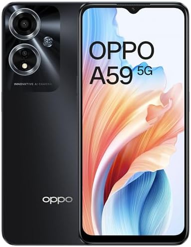 Oppo A59 5G (Silk Gold, 6GB RAM, 128GB Storage) | 5000 mAh Battery with ...