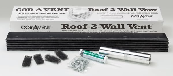 Cor-A-Vent Roof-2-Wall Vent: Aluminum Roof-Wall Ventilation Kit
