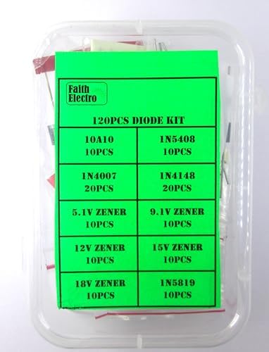 Faith Electro Diode Kit Box - 120 pcs 10 Types - Includes Rectifier ...