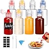 Amazon.com: Hoemwarm 8 Pcs Mini Container Squeeze Bottles with Flip Top ...