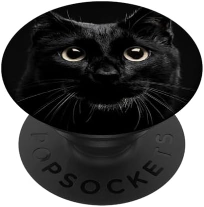 Amazon.com: Fluffy Black Cat Eyes - Halloween PopSockets PopGrip ...