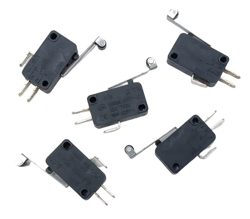 Buy DIYtronics (5 Pcs) 16A Roller Limit Switch 220v AC with Roller 3 ...
