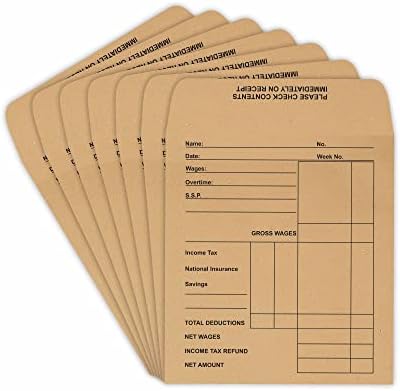 Pay Envelopes Wage Packet Cash Envelope Small Paper Bag Mini Packets ...