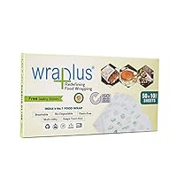 WRAPLUS "REDEFINING FOOD WRAPPING " Premium Multi-Purpose Food Wrapping Paper Sheets (10x10 ...