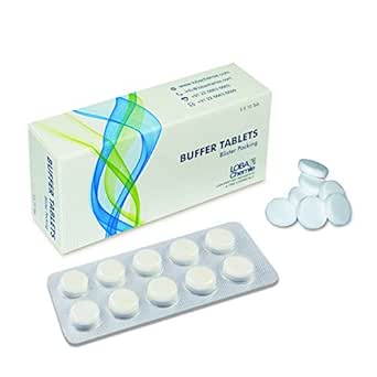 LOBA CHEMIE pH 6.8 Buffer Tablets (5 Strips of 10 Tablets Each ...