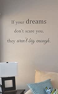 Amazon.com: JS Artworks If Your Dreams Don't Scare You They aren't Big ...