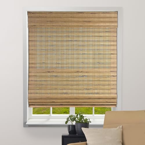 Amazon.com: ARLO BLINDS Sheer Bamboo Roman Shades with Valance - Tuscan ...