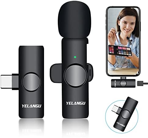 Amazon.com: YELANGU Professional Wireless lavalier Microphone for ...