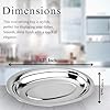 Amazon.com | Chandler Stainless Steel Serving Tray - Oval Silver Food ...