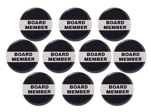 Amazon.com: BOARD MEMBER badge set for clubs and organizations - 2.25 ...