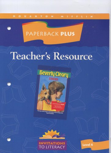 Paperback Plus Teacher's Resource Guided Reading Strider (Invitations ...