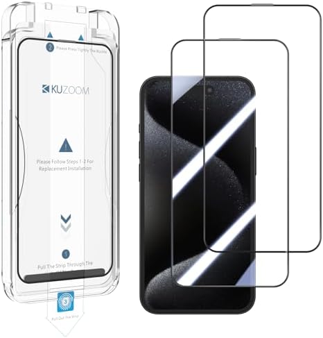 Amazon.com: KUZOOM 2 Pack HD Clear Screen Protector Install kit for ...