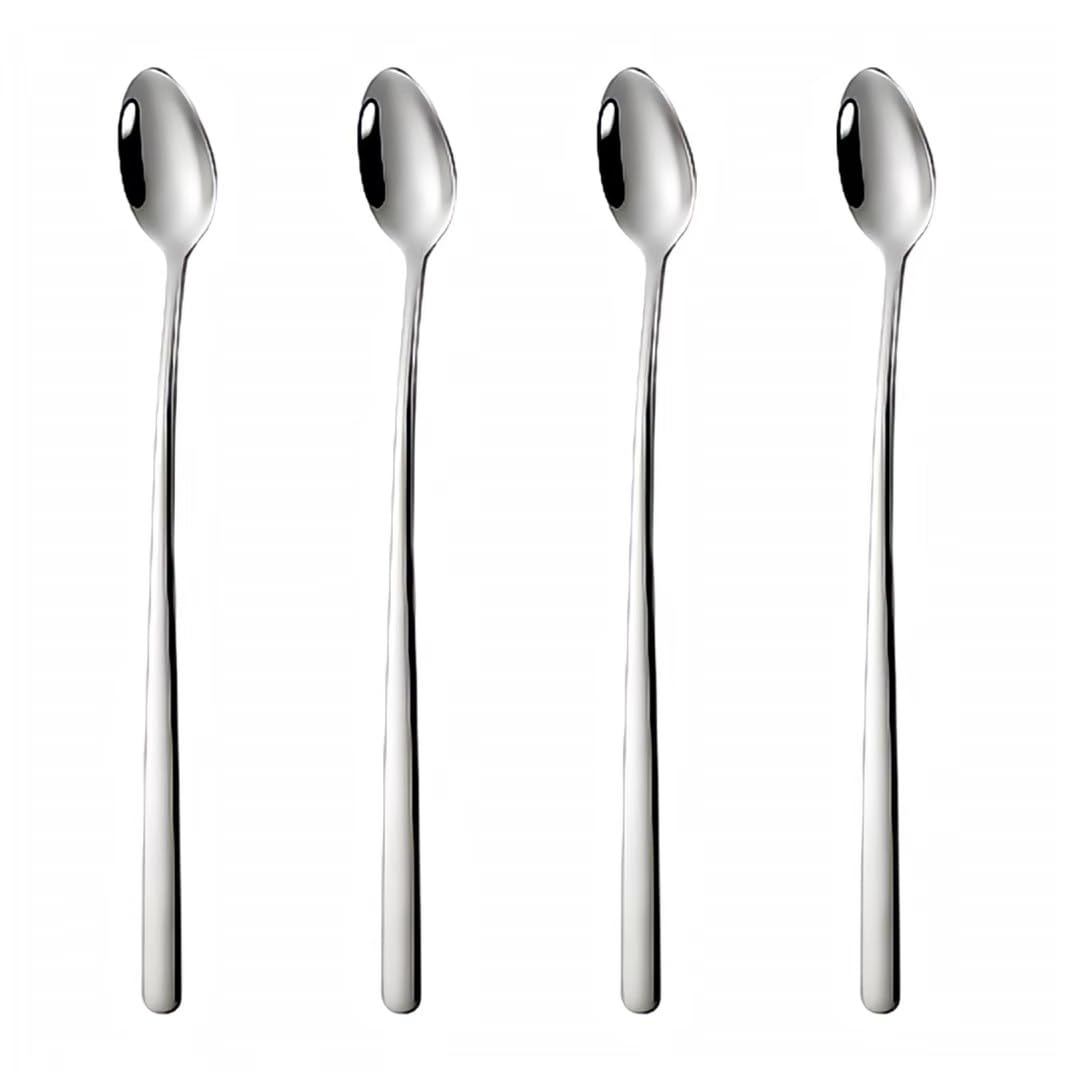 Amazon.com: Long Handle Iced Tea Spoons, 304 Stainless Steel Cocktail ...