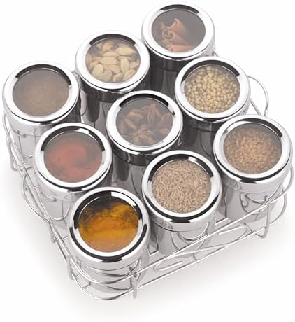 Buy VISAXMI 7 in 1 Masala Box for Kitchen Stainless Steel | Spice Box ...