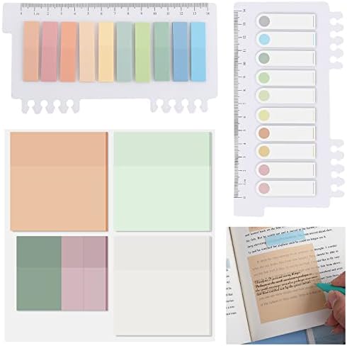 Yolev 700 Sheets Transparent Sticky Notes Self-Stick Sticky Tabs ...