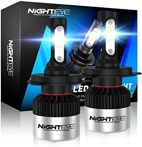 NIGHTEYE 2024 Newest H4/9003 LED Headlight Bulbs HB2 Halogen ...