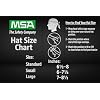 MSA 10019548 V-Gard Full-Brim Hard Hat With Fas-Trac III Ratchet ...