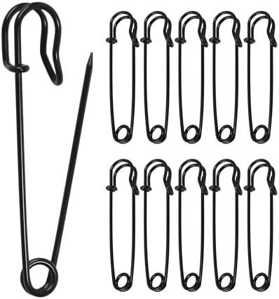 Amazon.com: 15Pcs Large Safety Pins, 4‘’ Heavy Duty Steel Safety Pins ...
