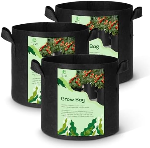 Amazon.com : WEIFENG 3-Pack 20 Gallon Grow Bags Thickened Large Flower ...