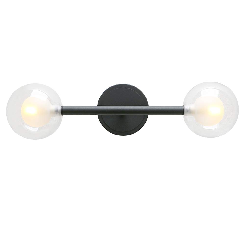 Phansthy 2 Lights Industrial Wall Sconce Double Sconce Light for Kitchen Bathroom Bedroom Living ...
