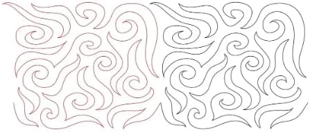 Amazon.com: 1307 Flaming Swirls Pantograph : Arts, Crafts & Sewing