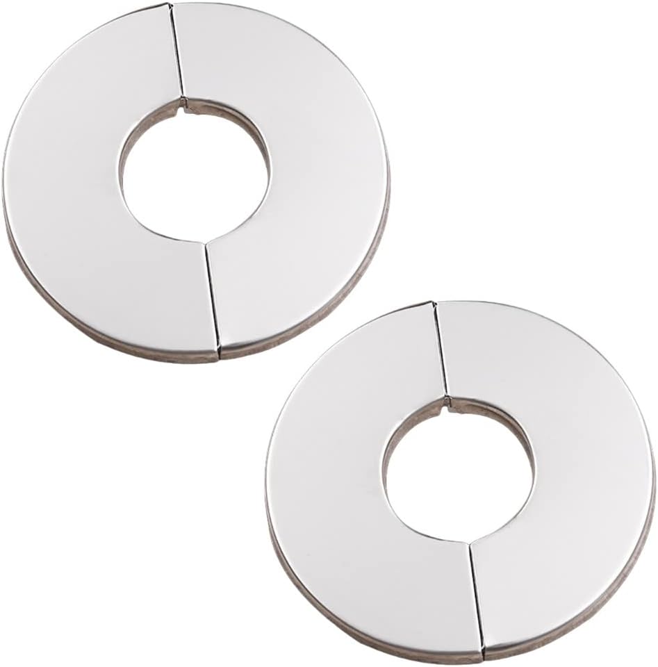 TALON x 2 Chrome 15mm Pipe Cover/Collar/Rad ring : Amazon.co.uk: DIY ...
